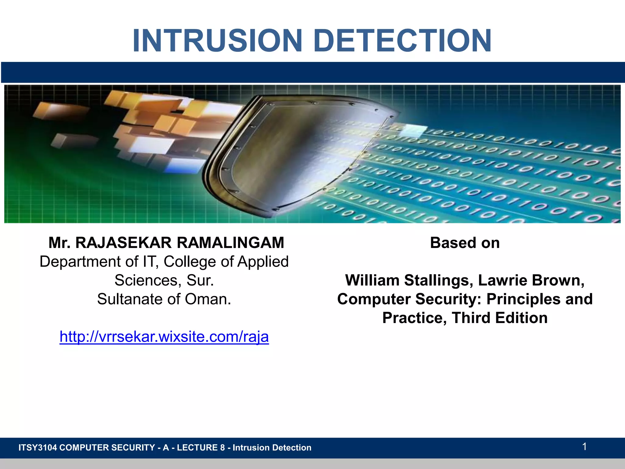 Intrusion detection | PPTX