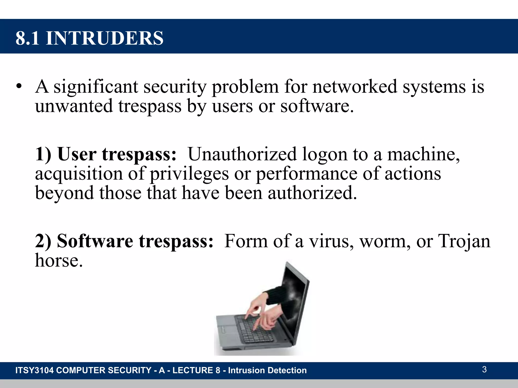 Intrusion detection | PPTX