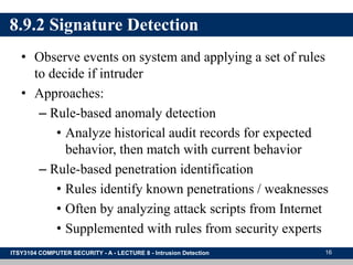 Intrusion detection | PPTX
