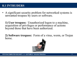 Intrusion detection | PPTX