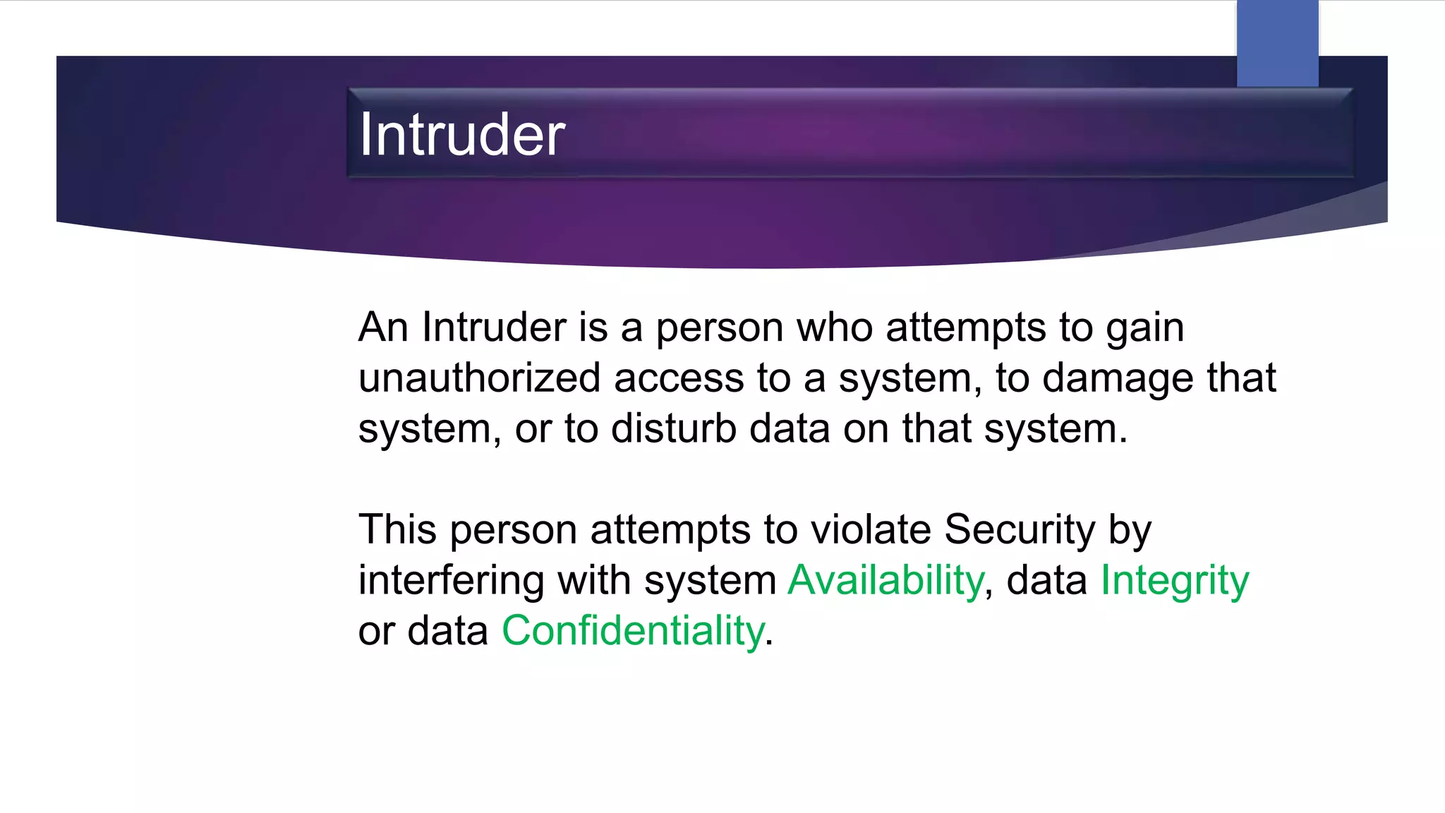 Intrusion dDetection | PPTX