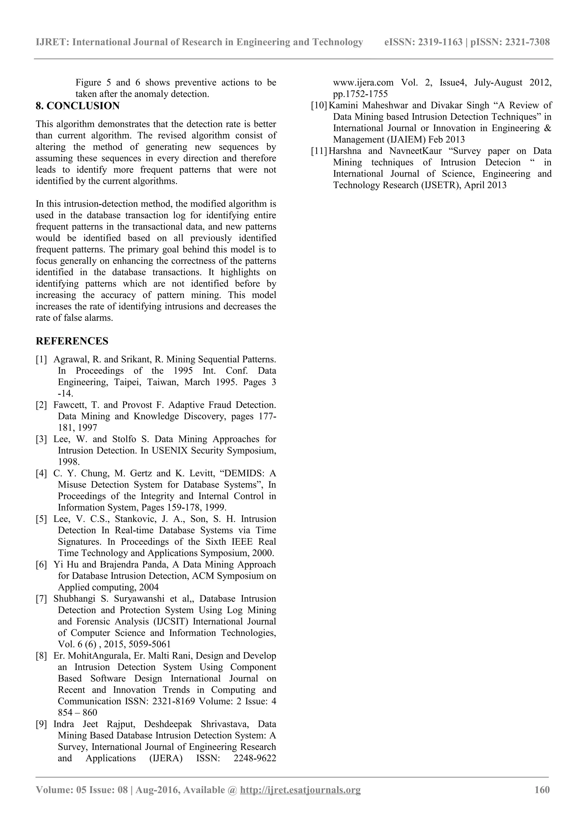Intrusion Detection And Anomaly Detection System Using Sequential Pattern Mining Pdf