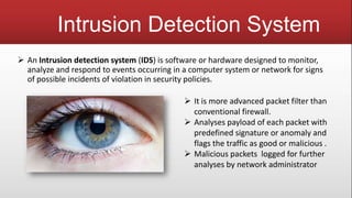 Intrusion detection and prevention system | PPTX