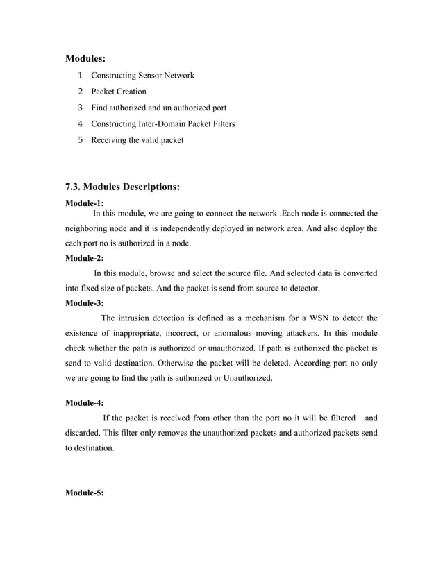 Intrusion Detection In Homogeneous And Heterogeneous Wireless Sensor Networks Synopsis Pdf