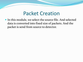 Intrusion detection in wireless sensor network | PPTX | Operating ...