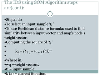 Intrusion Detection Model using Self Organizing Maps. | PPTX