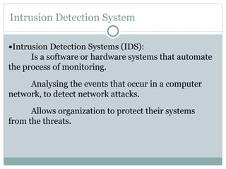 Intrusion Detection Model using Self Organizing Maps. | PPTX