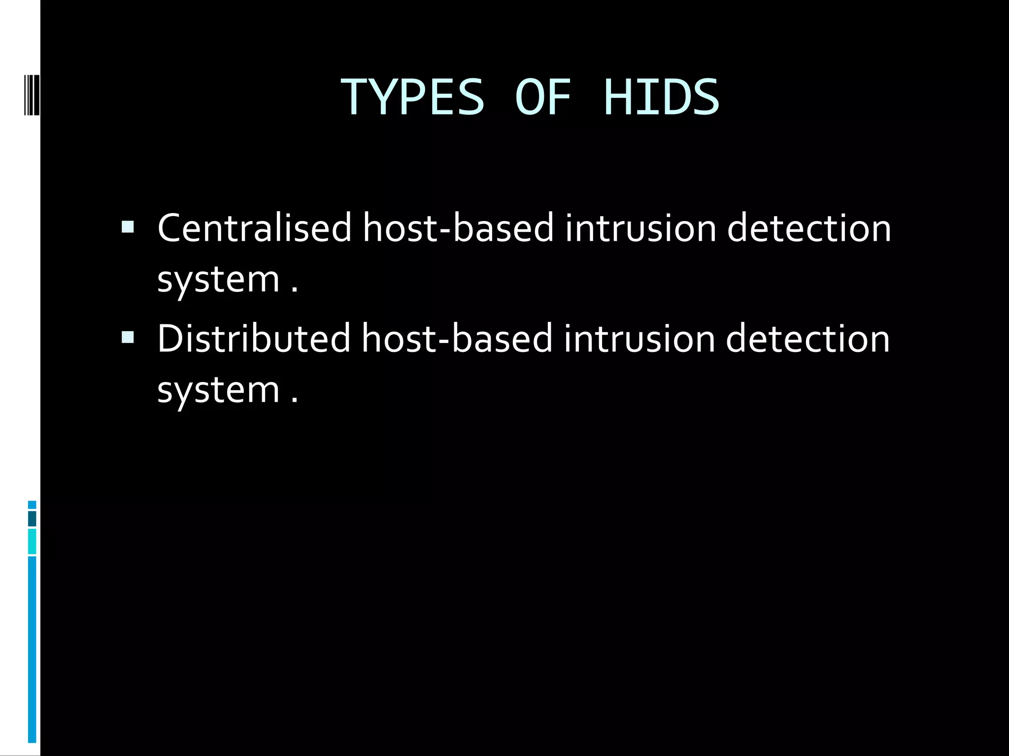 Intrusion detection system | PPTX