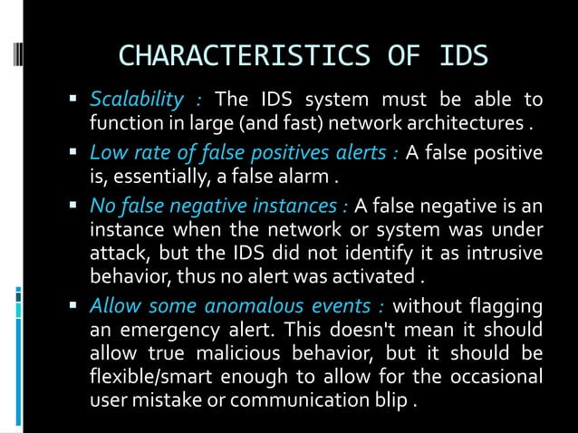 Intrusion detection system | PPTX | Operating Systems | Computer Software and Applications