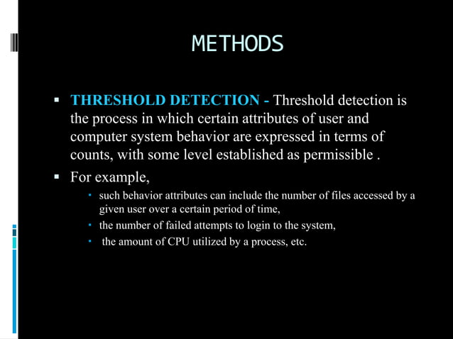 Intrusion detection system | PPTX | Operating Systems | Computer Software and Applications