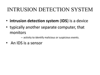 Intrusion detection system | PPTX