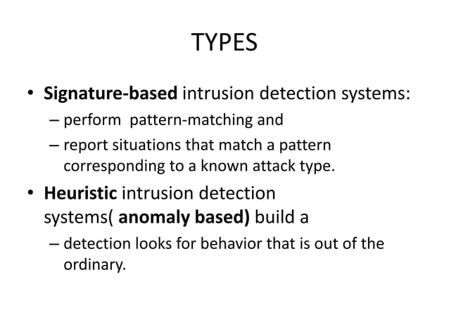 Intrusion detection system | PPT