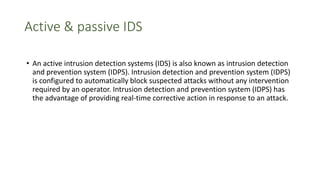 Intrusion Detection System | PPTX