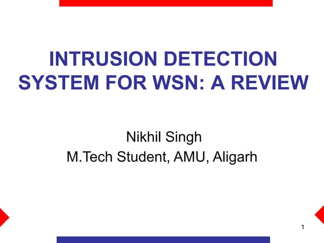 Intrusion detection system | PPT