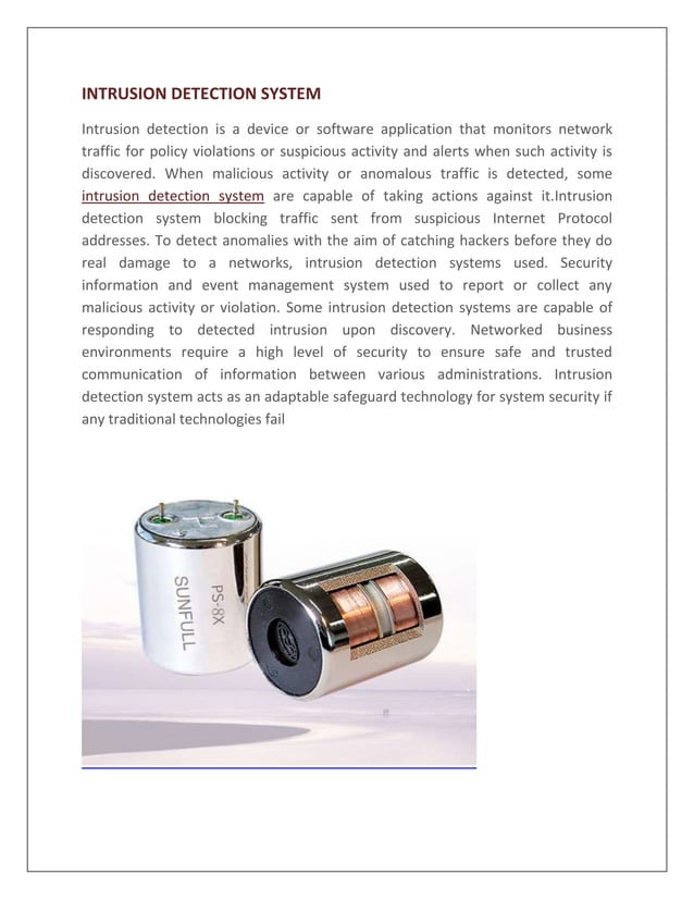 INTRUSION DETECTION SYSTEM | PDF
