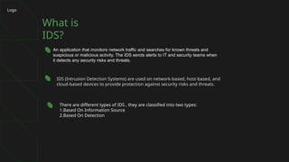 Design of Intrusion Detection System for Cloud | PPTX