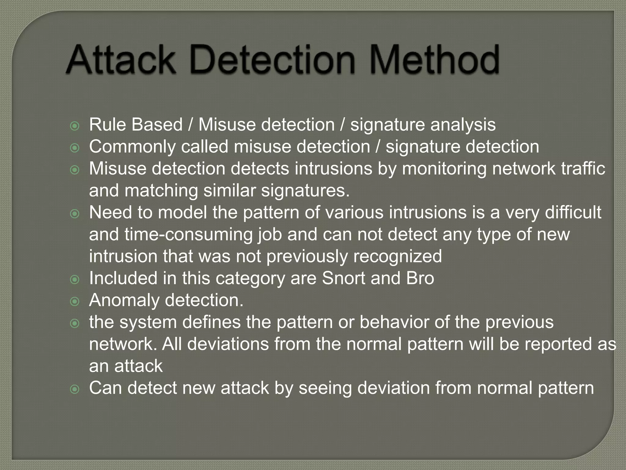 Intrusion detection system IDS | PPTX