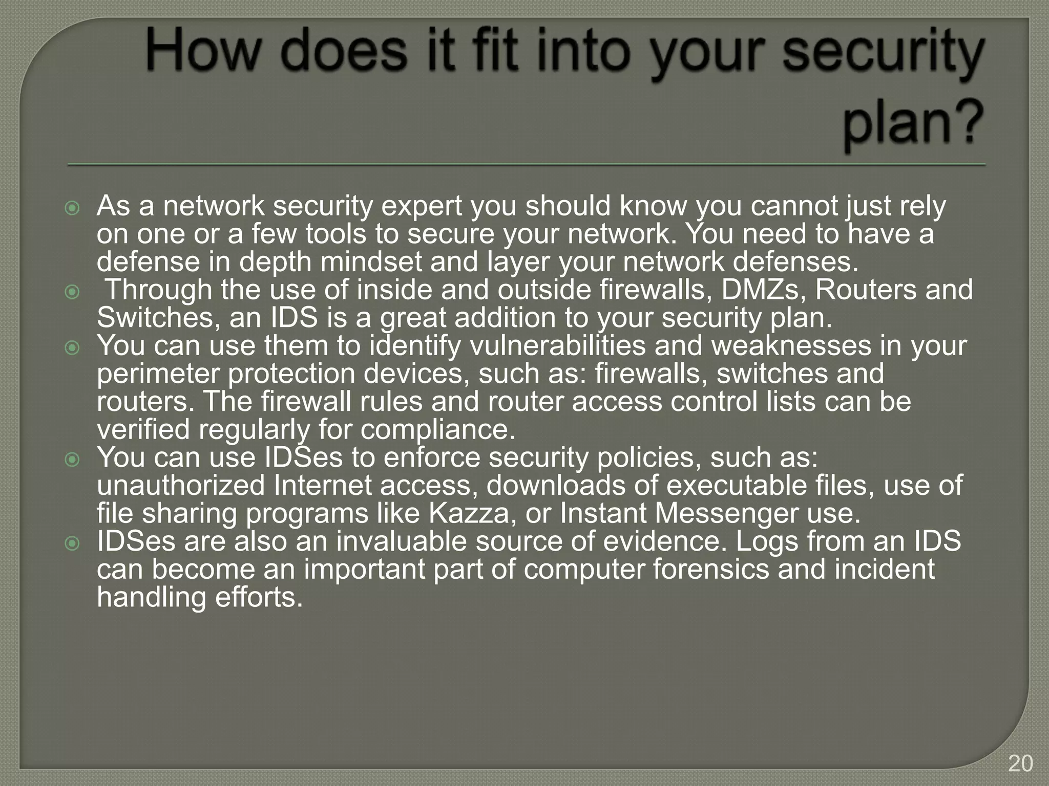 Intrusion Detection System Ids Pptx