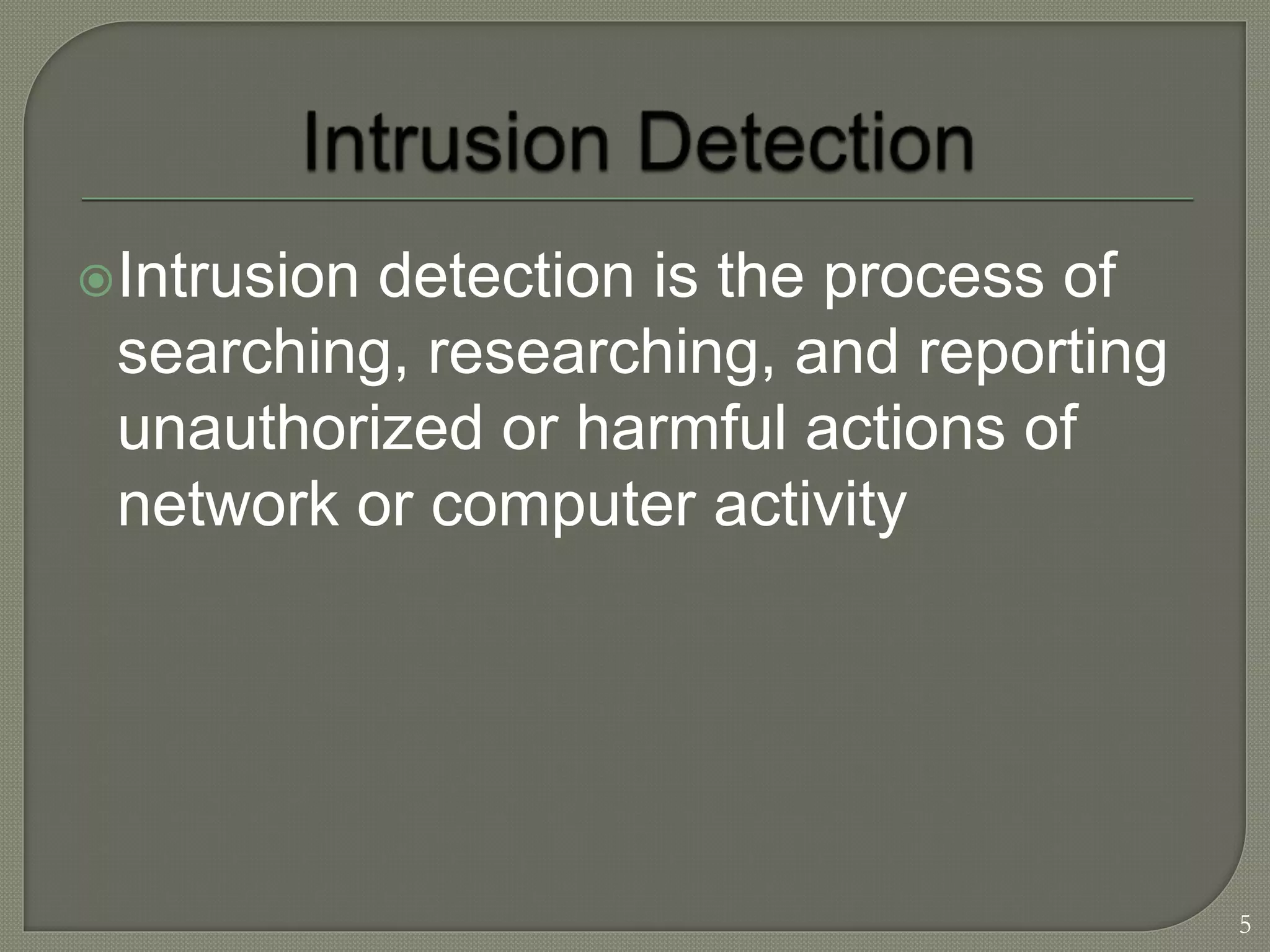 Intrusion Detection System Ids Pptx