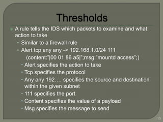 Intrusion detection system IDS | PPTX
