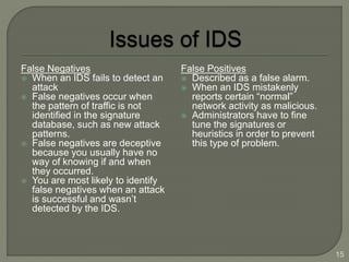 Intrusion detection system IDS | PPTX
