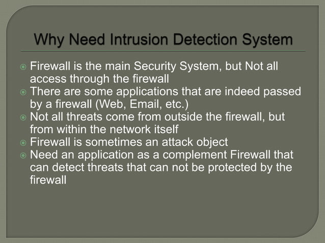 Intrusion Detection System Ids Pptx
