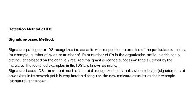 Intrusion detection system (ids) | PPT