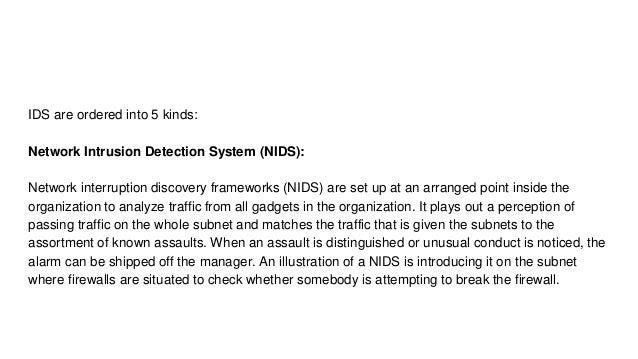 Intrusion detection system (ids) | PPT