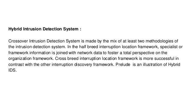 Intrusion Detection System Ids Ppt