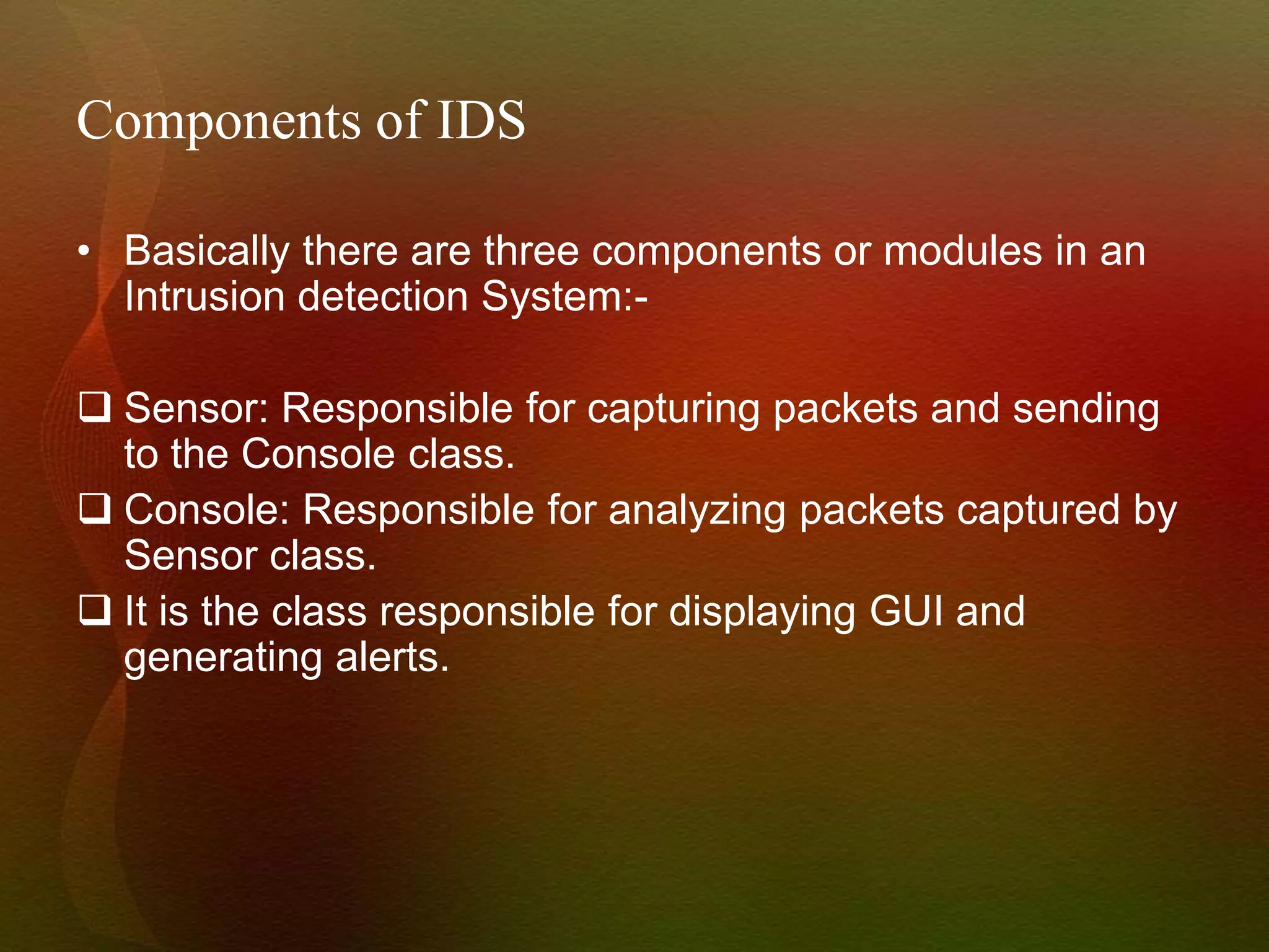 Intrusion detection system | PPSX