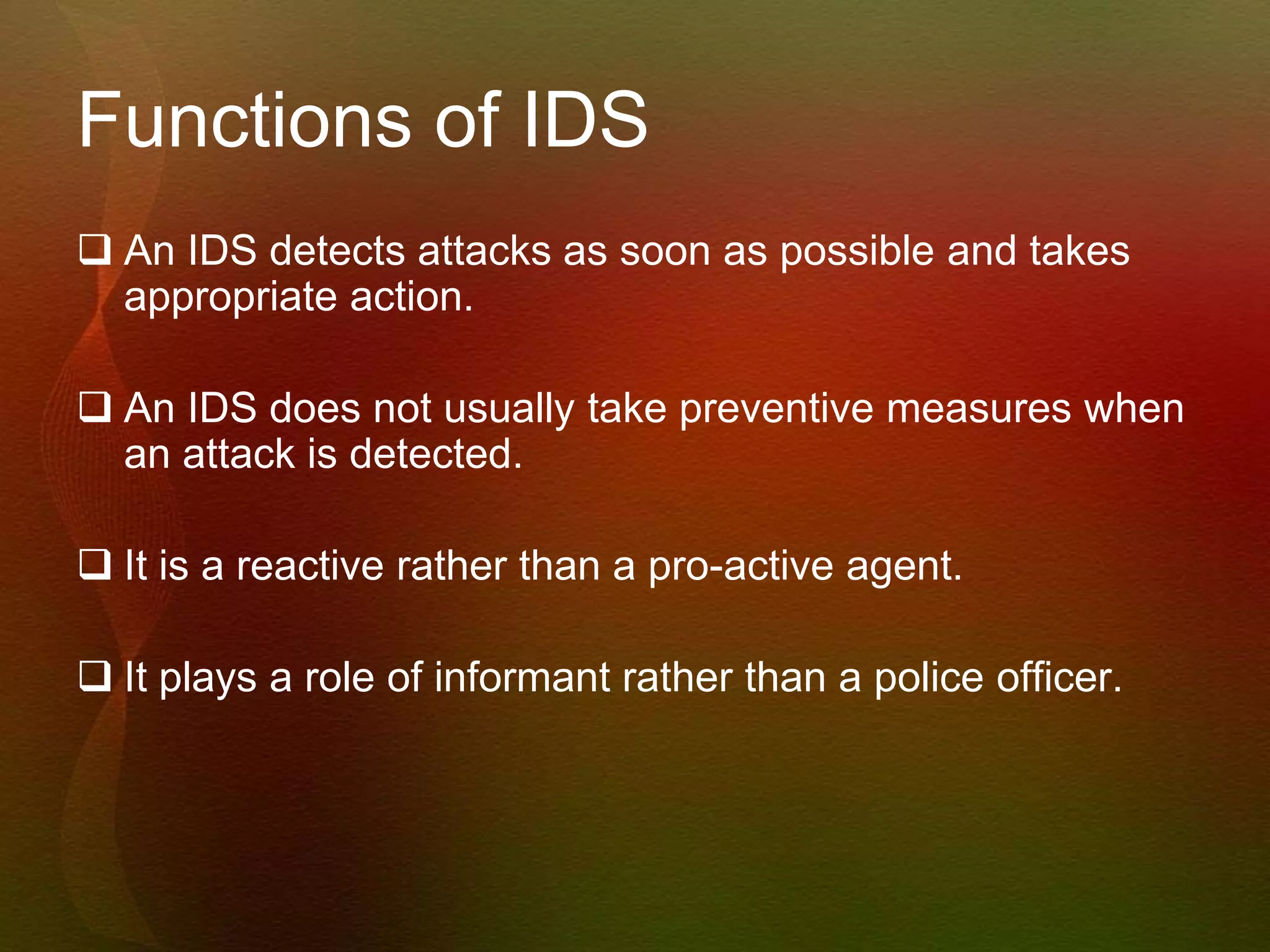 Intrusion detection system | PPSX