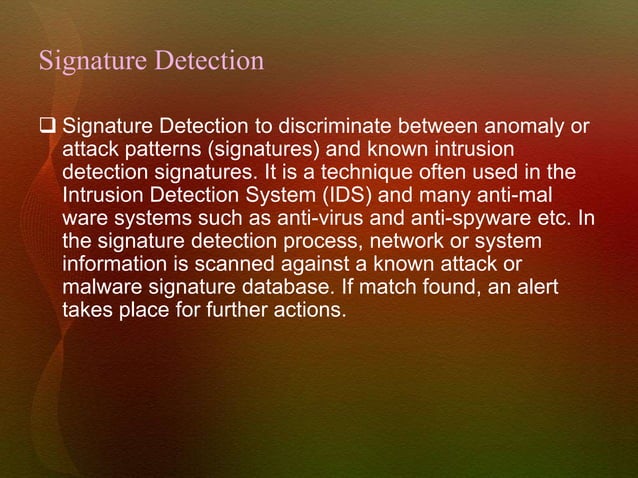 Intrusion detection system | PPSX