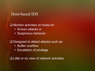 Intrusion detection system | PPSX