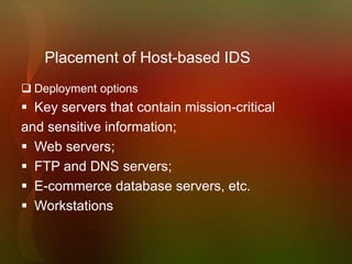 Intrusion detection system | PPSX