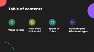 Intrusion Detection Systems (IDS) | PPTX