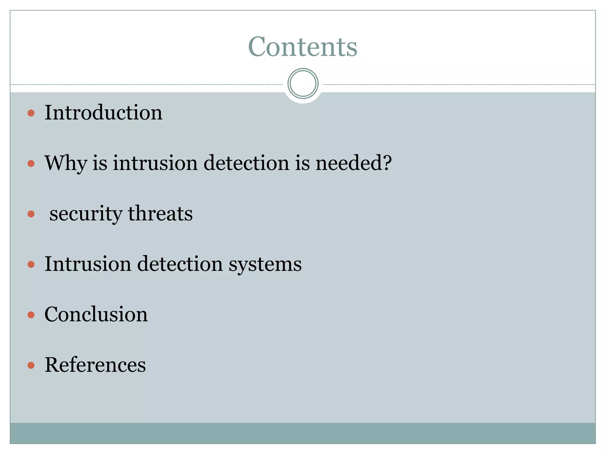 Intrusion detection systems in wireless sensor networks | PPTX