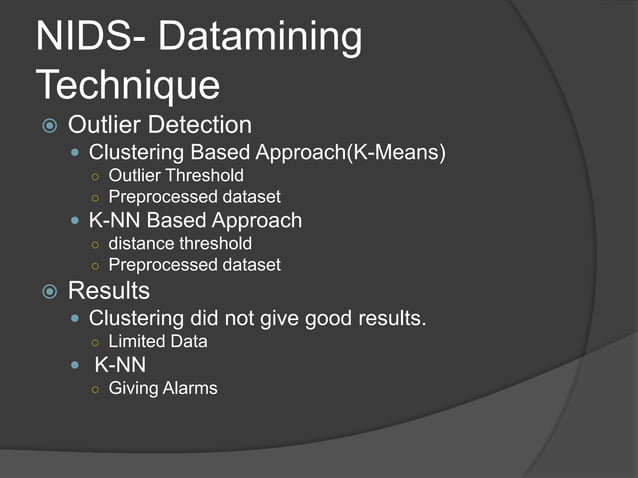 Intrusion Detection Using Data Mining Pptx Information And Network