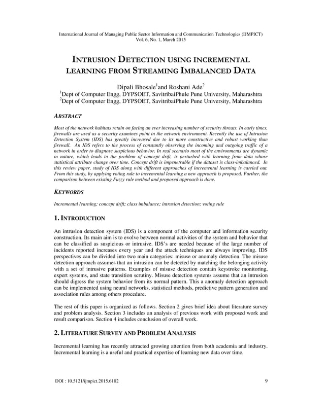 Intrusion detection using incremental | PDF