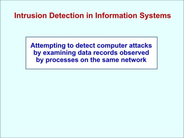 Intrusion Detection with Neural Networks | PPT
