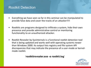 Intrusion Discovery on Windows | PPT
