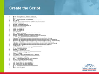 Intrusion Discovery on Windows | PPT