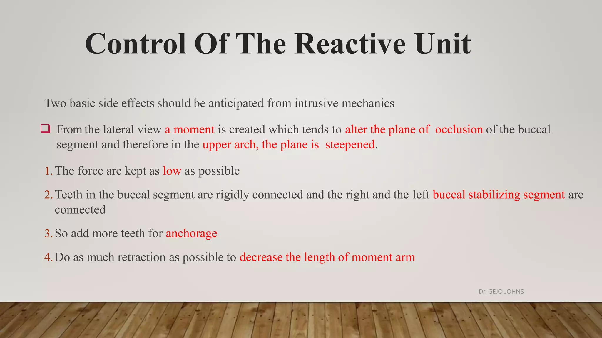 Intrusion mechanics in orthodontics | PPTX