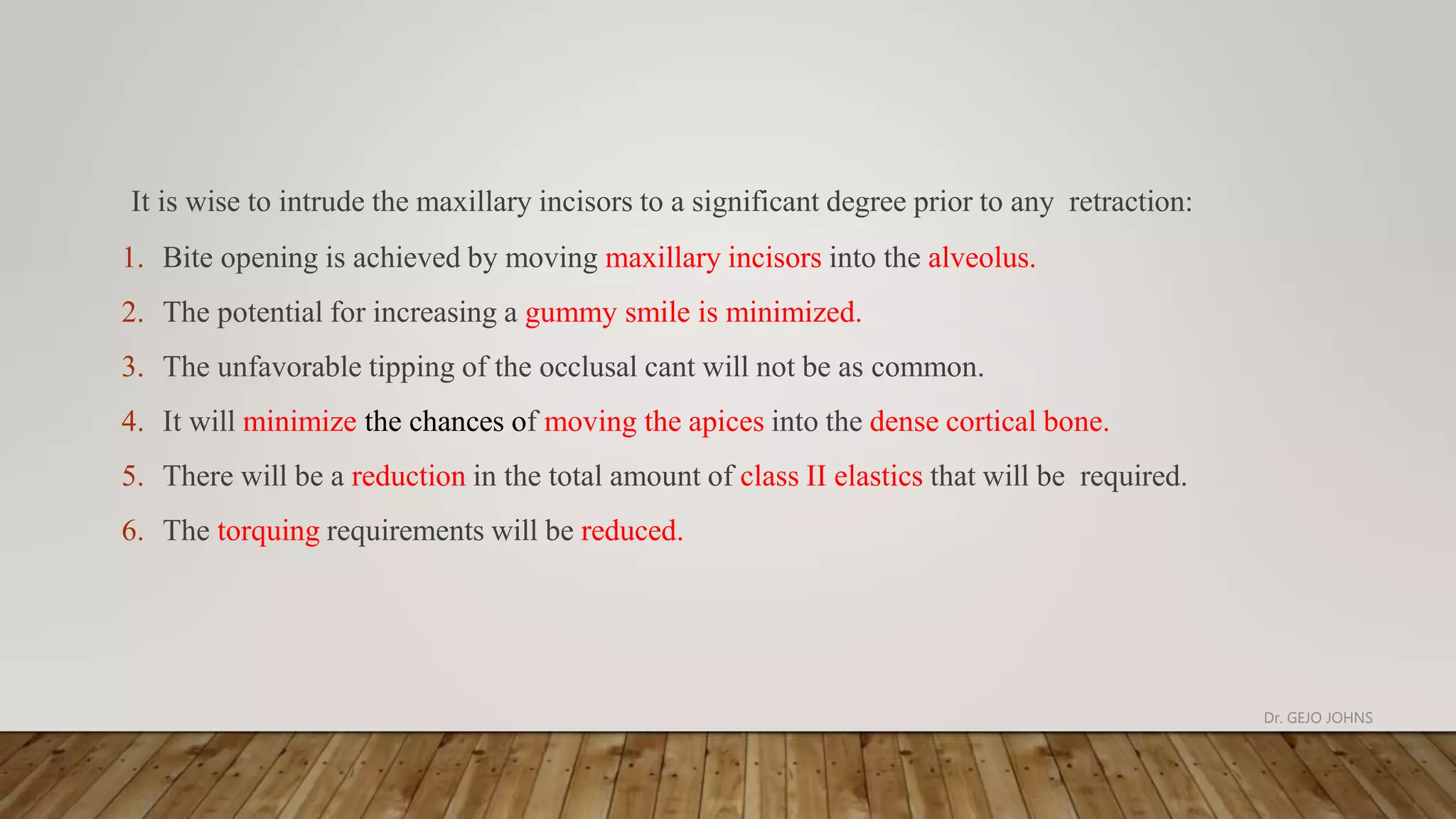 Intrusion mechanics in orthodontics | PPTX