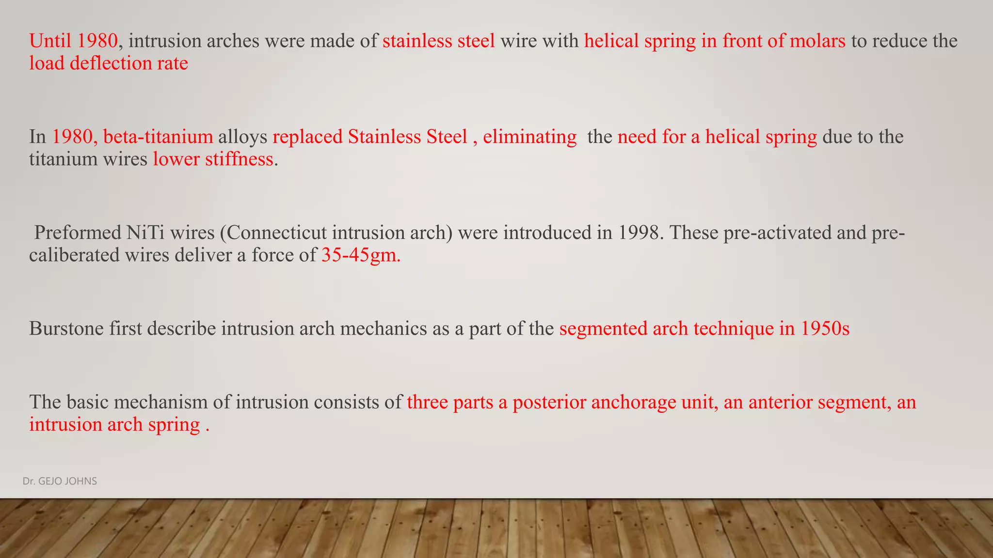 Intrusion mechanics in orthodontics | PPTX
