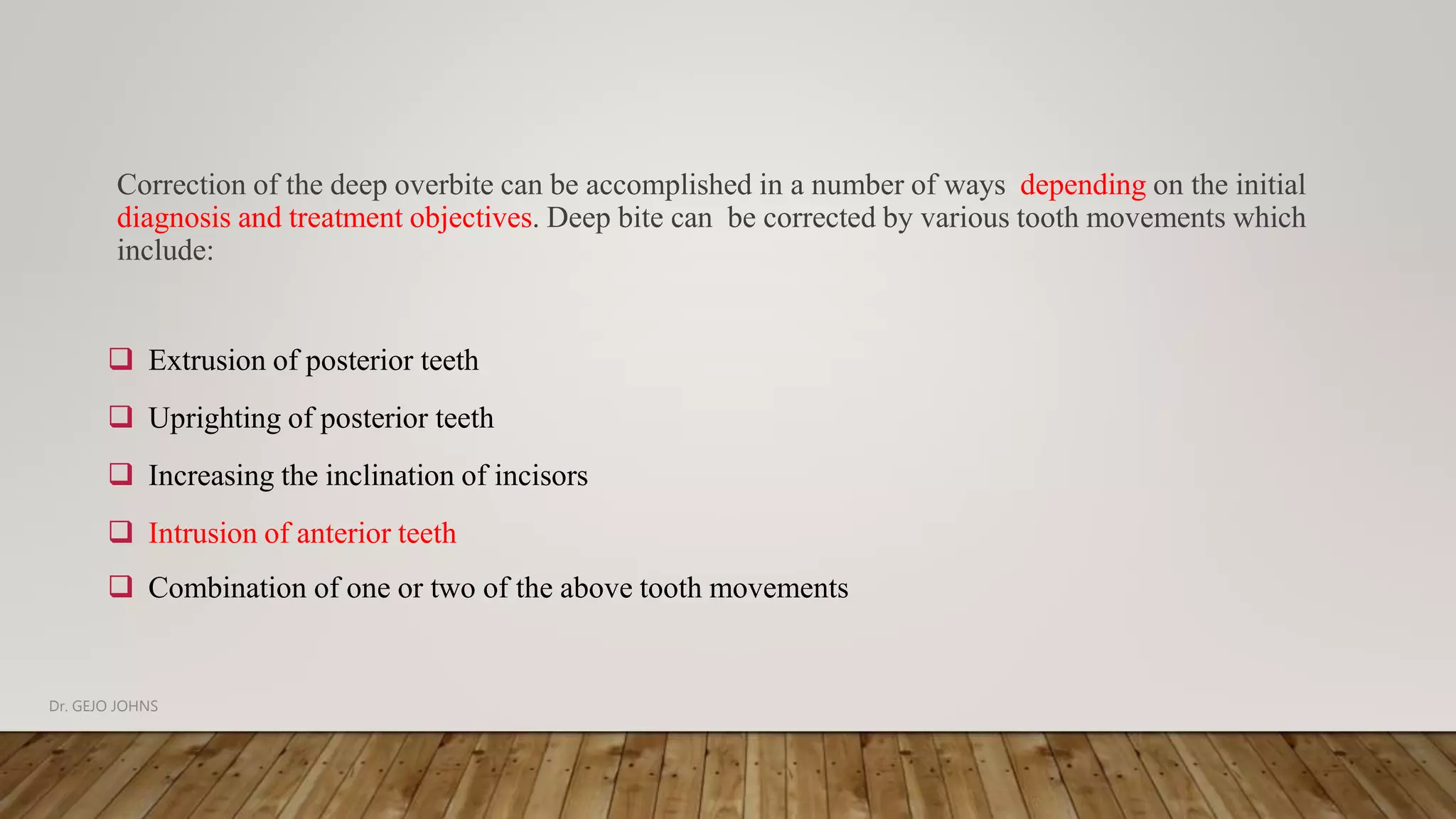 Intrusion mechanics in orthodontics | PPTX