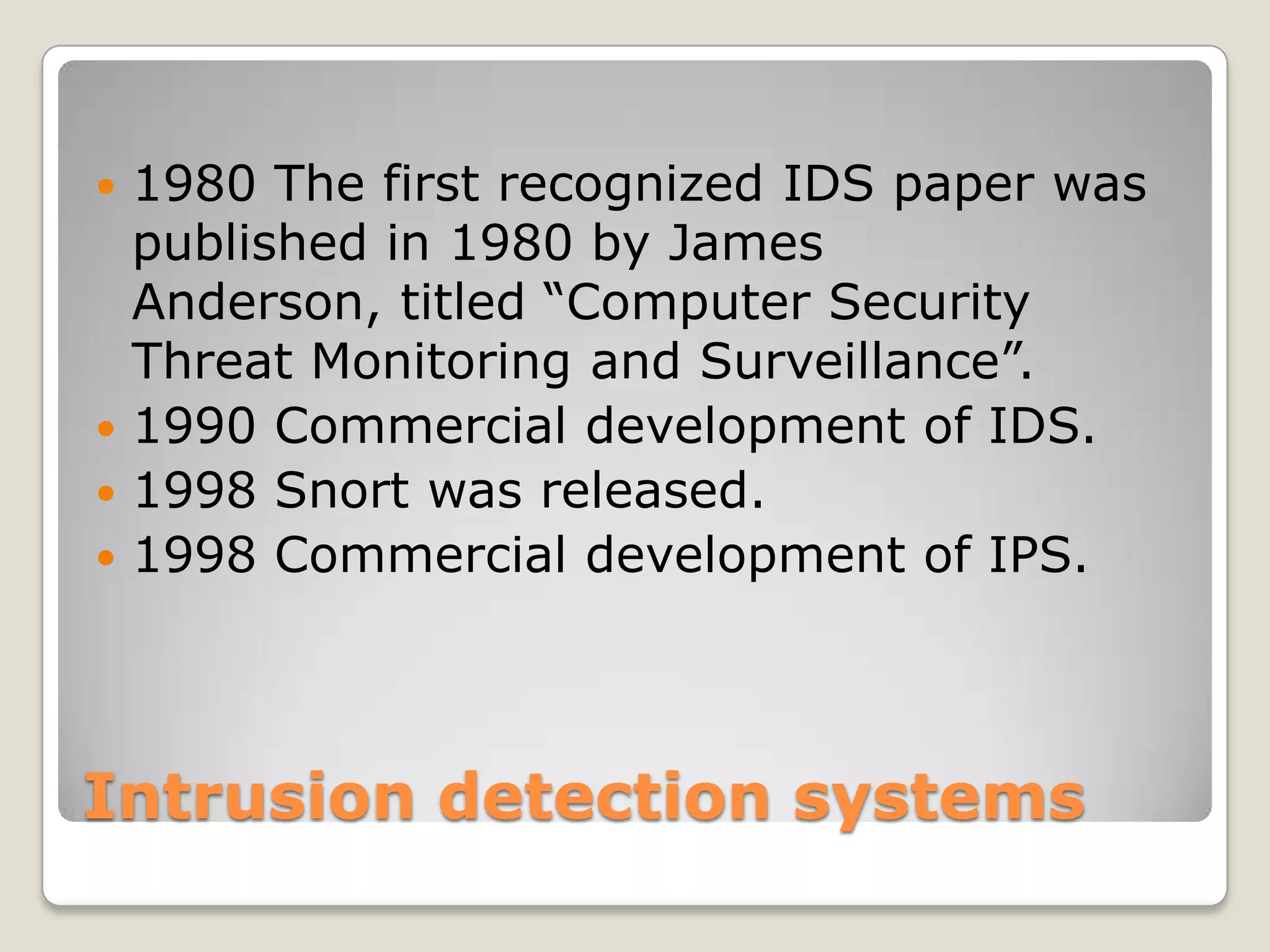 Intrusion prevention systems | PPTX