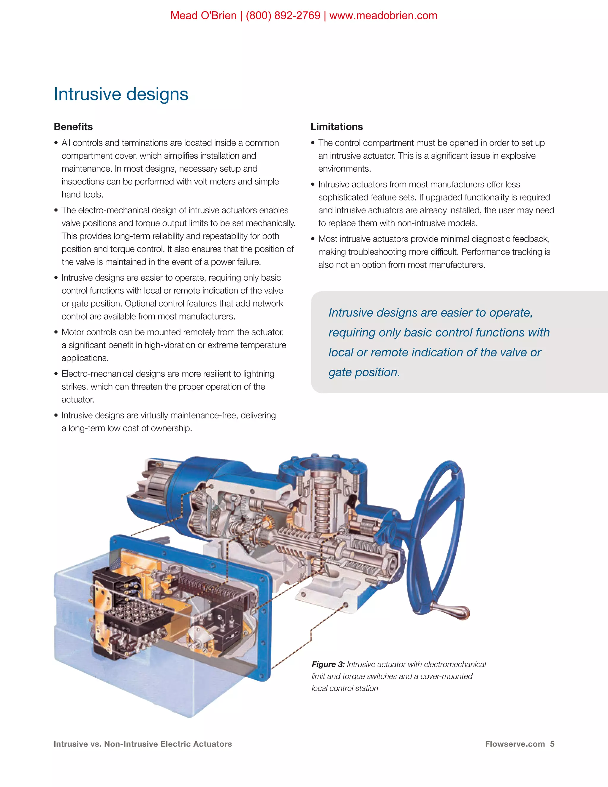 Intrusive vs. Non-Intrusive Electric Actuators: Which option is right for your installation? | PDF