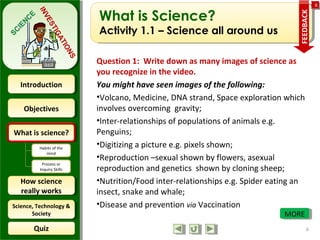 Integrated Science M1 Science Investigations | PPT