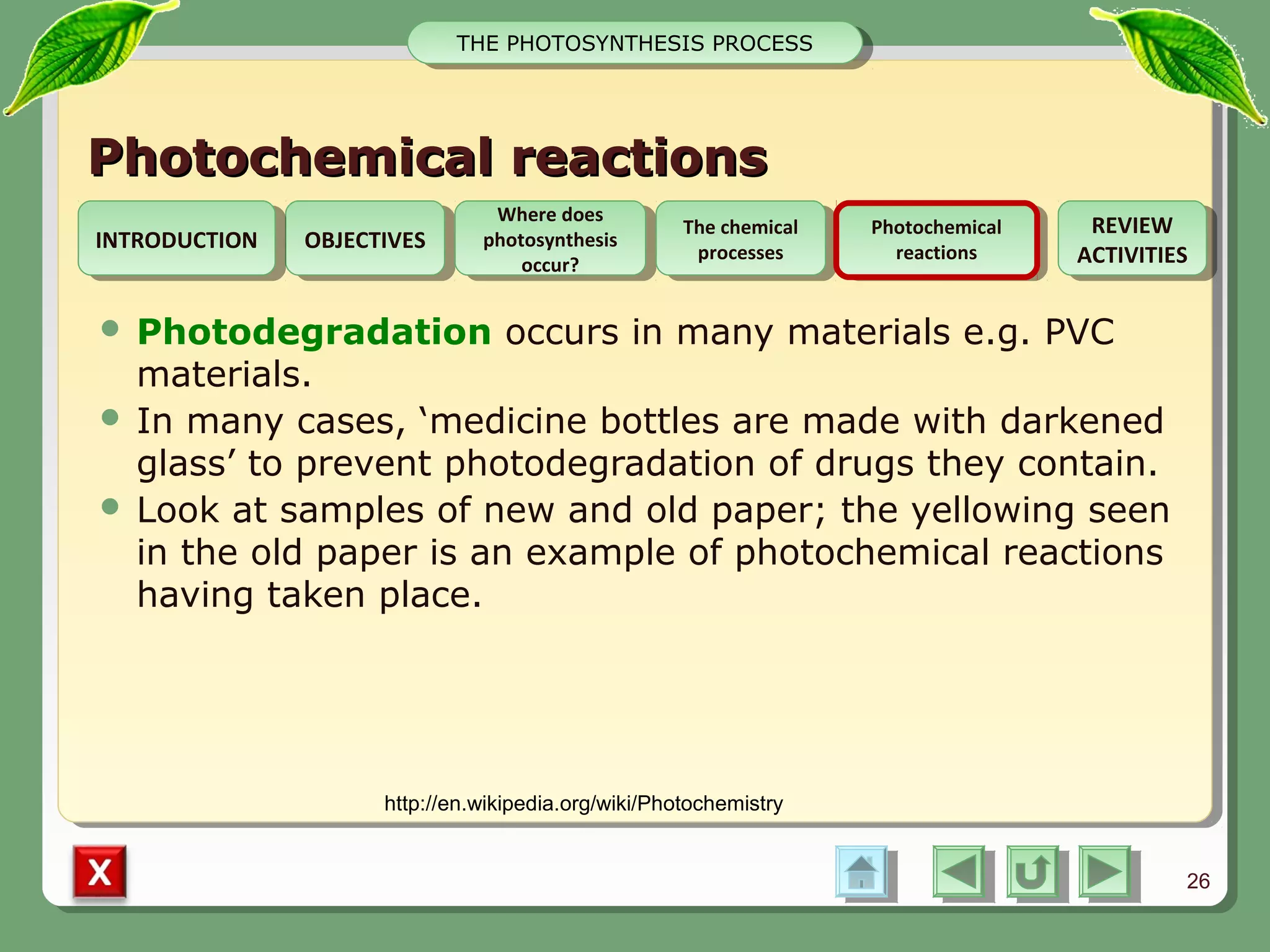 Integrated Science M1 Photosynthesis Process | PPT | Chemistry | Science