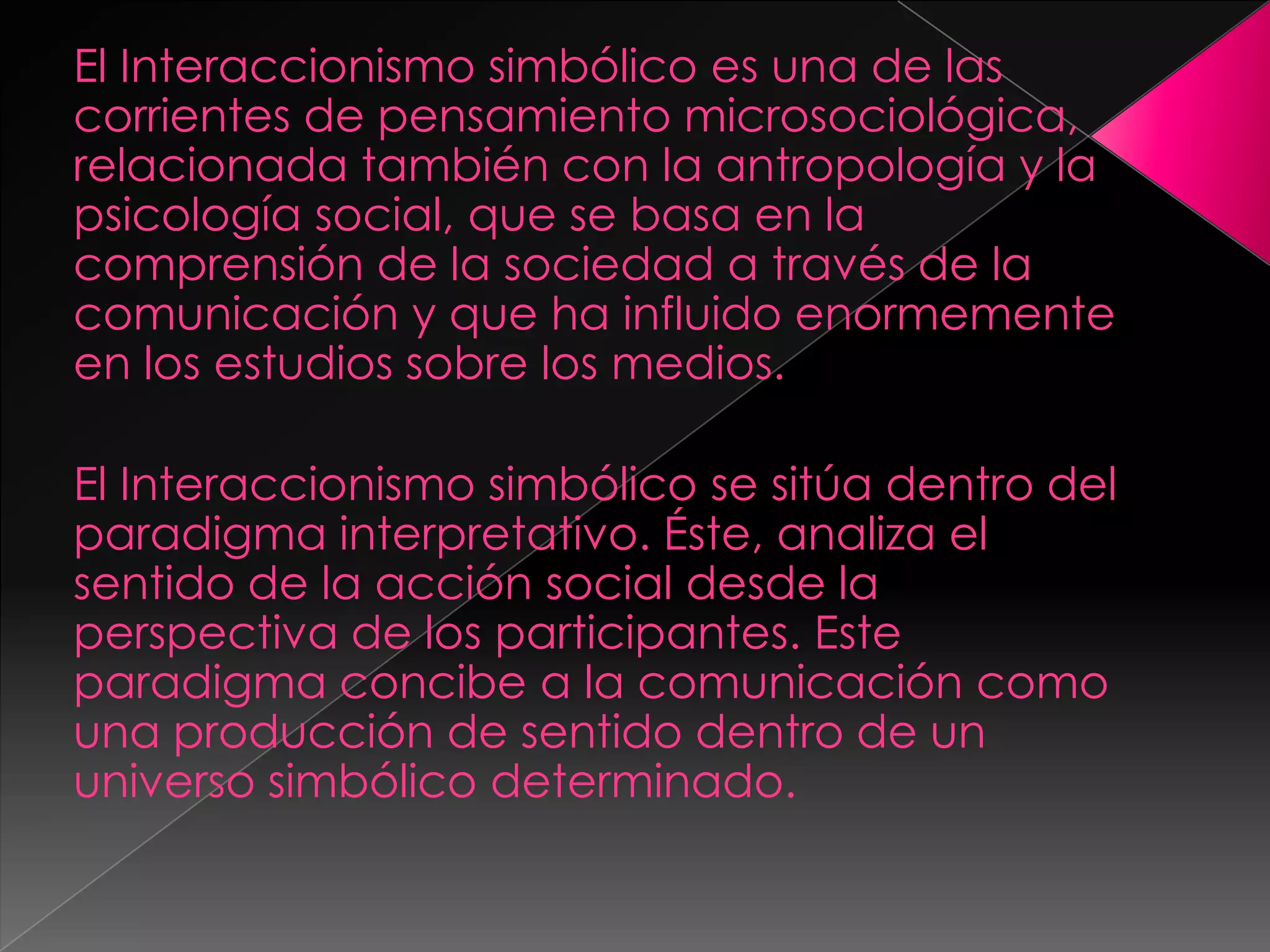 Interaccionismo Simbolico | PPT